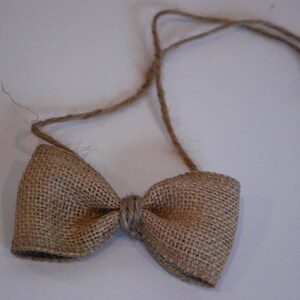 Hessian Bows, 20 Medium Handmade Natural Hessian Bows, Jute Bows ...