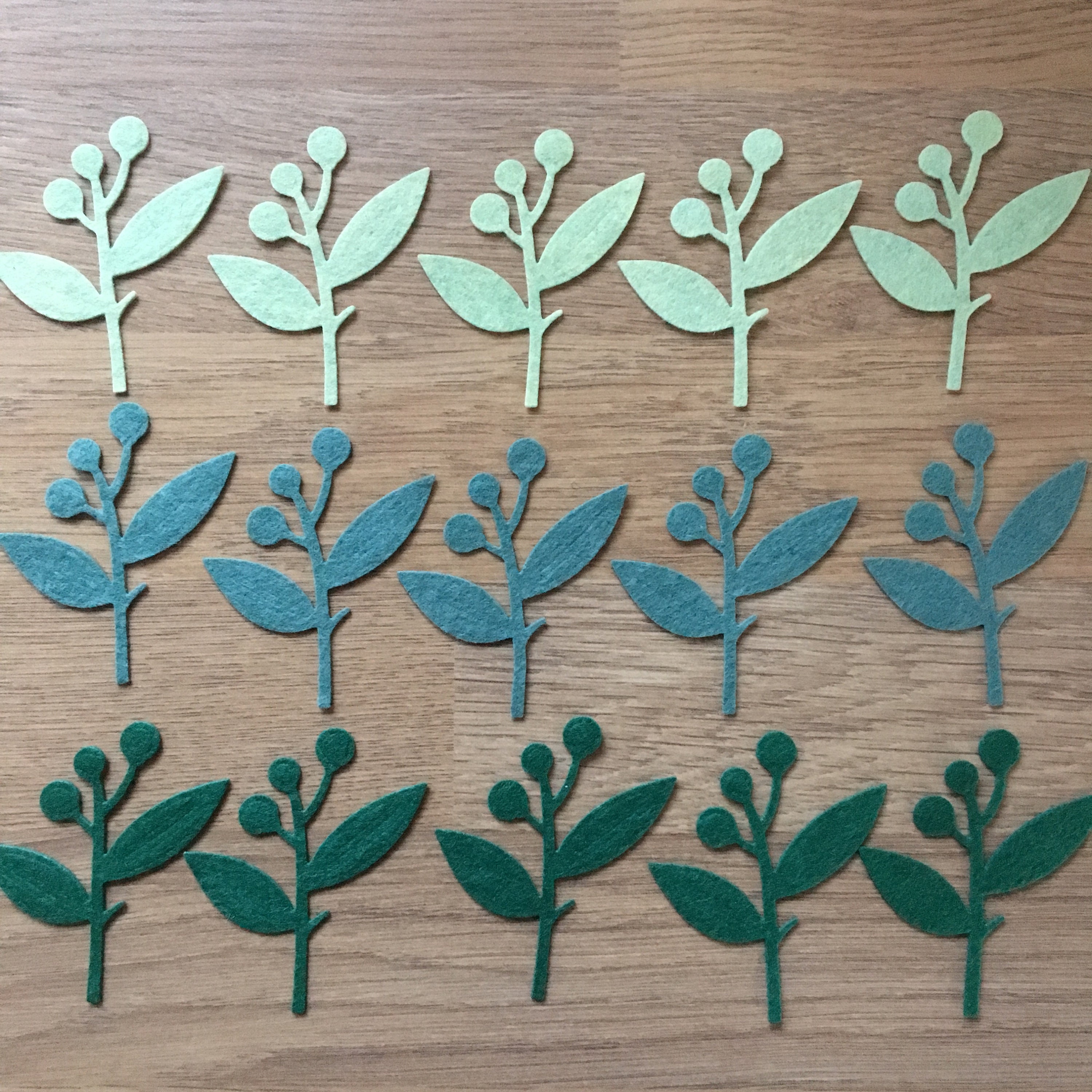 Hojas de fieltro hojas de fieltro troqueladas formas de | Etsy