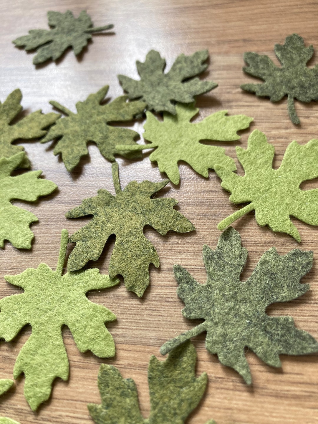 Autumn Felt Leaves, Die Cut Felt Leaves, Felt Shapes, Die Cut Felt ...