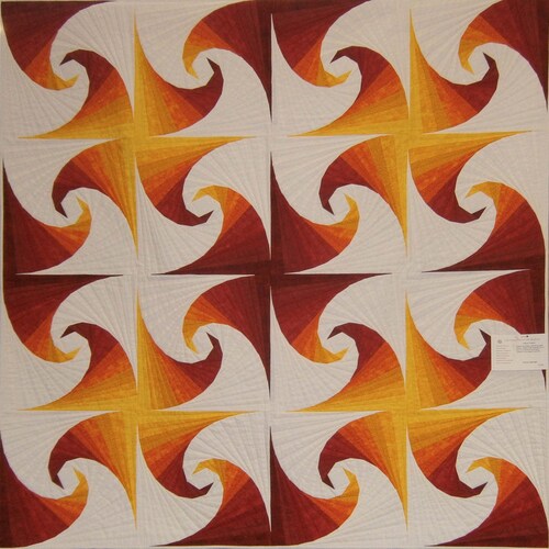 Twisted Log Cabin Poinsettia Table Runner Pattern Table - Etsy