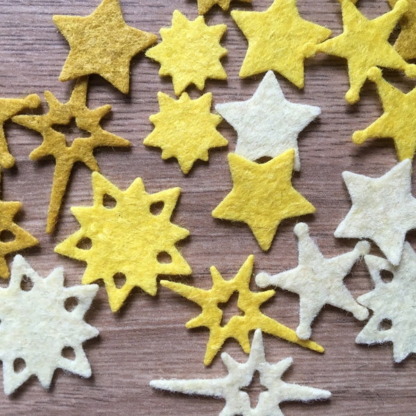 Die Cut Felt Stars - Etsy