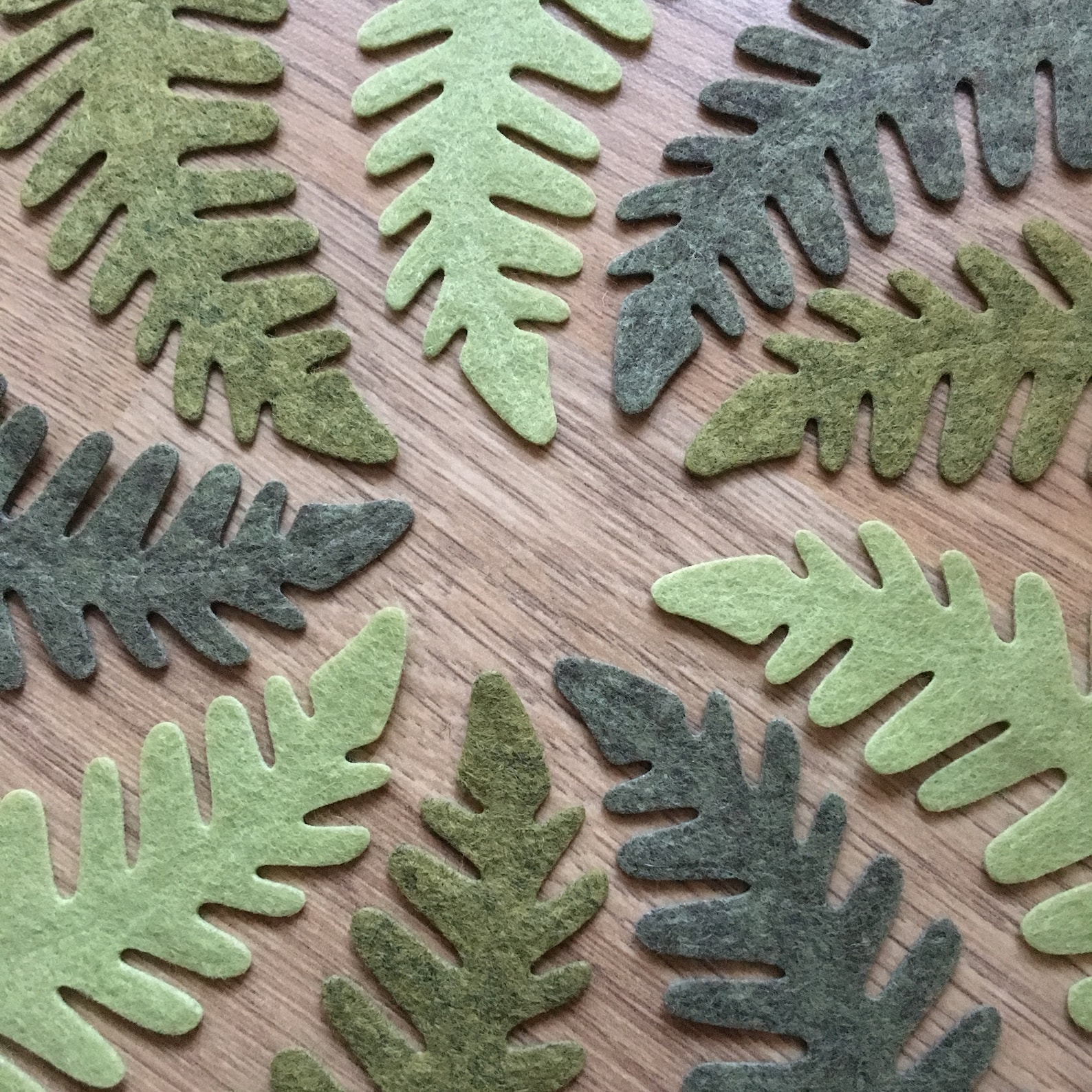 Felt Leaves Die Cut Felt Leaves Felt Shapes Felt Leaf | Etsy