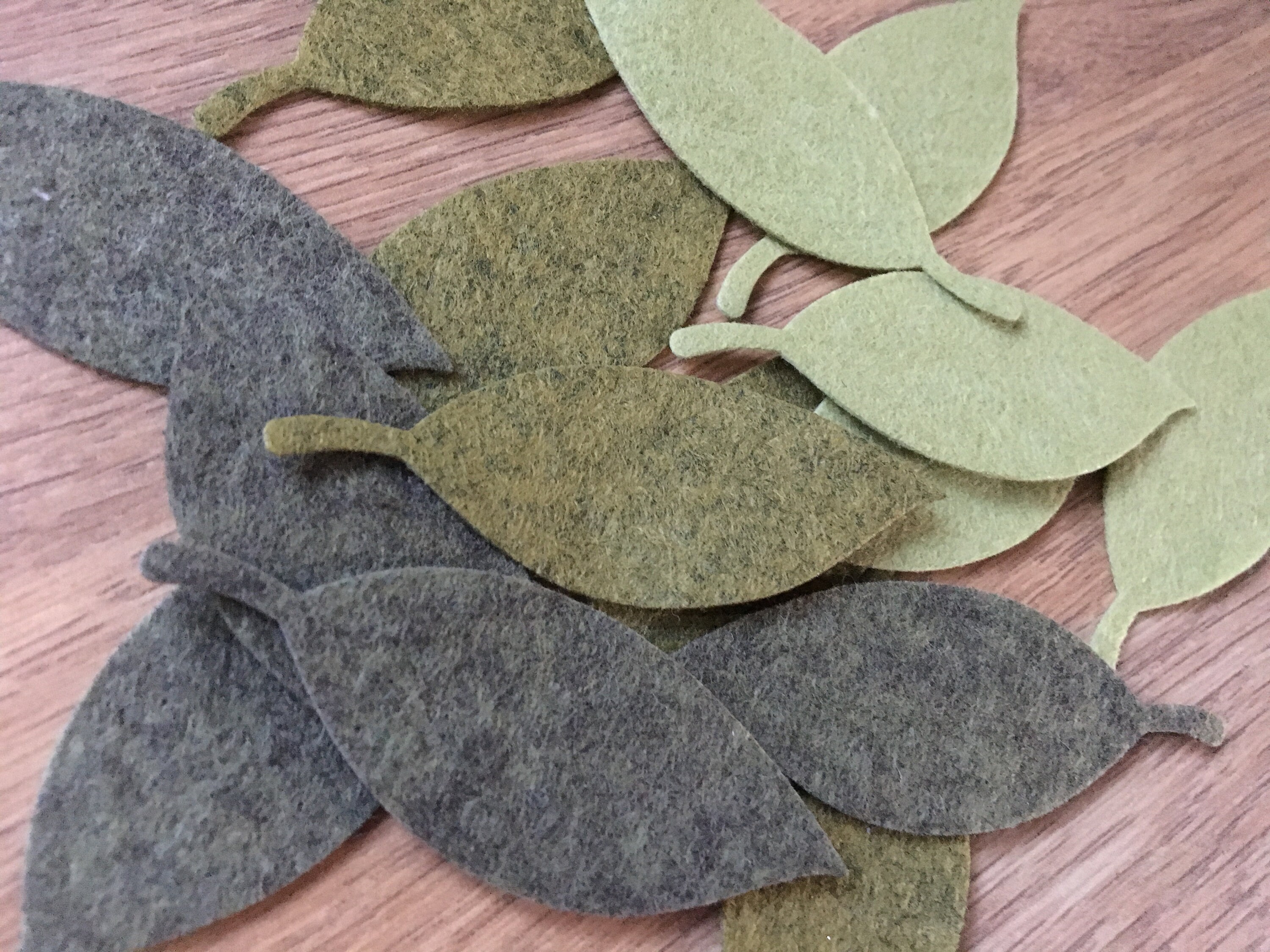 Felt Leaves Die Cut Felt Leaves Felt Shapes Felt Leaf - Etsy