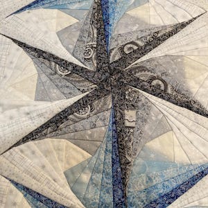 Twisted Log Cabin Frost Table Runner Pattern (paper Pieced) - Etsy