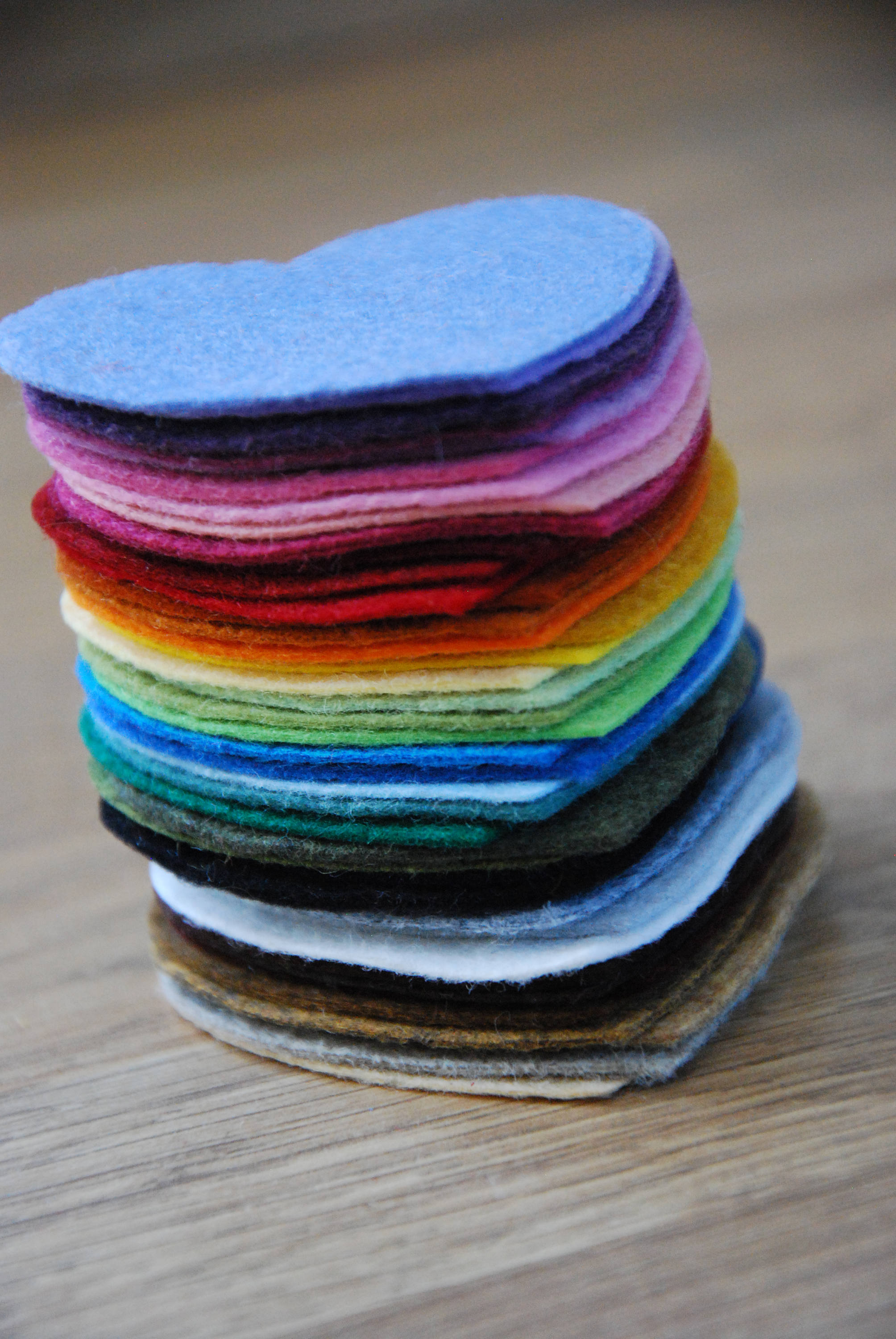 Wool Blend Felt Hearts, Die Cut Shapes, Craft Embellishments - Etsy UK