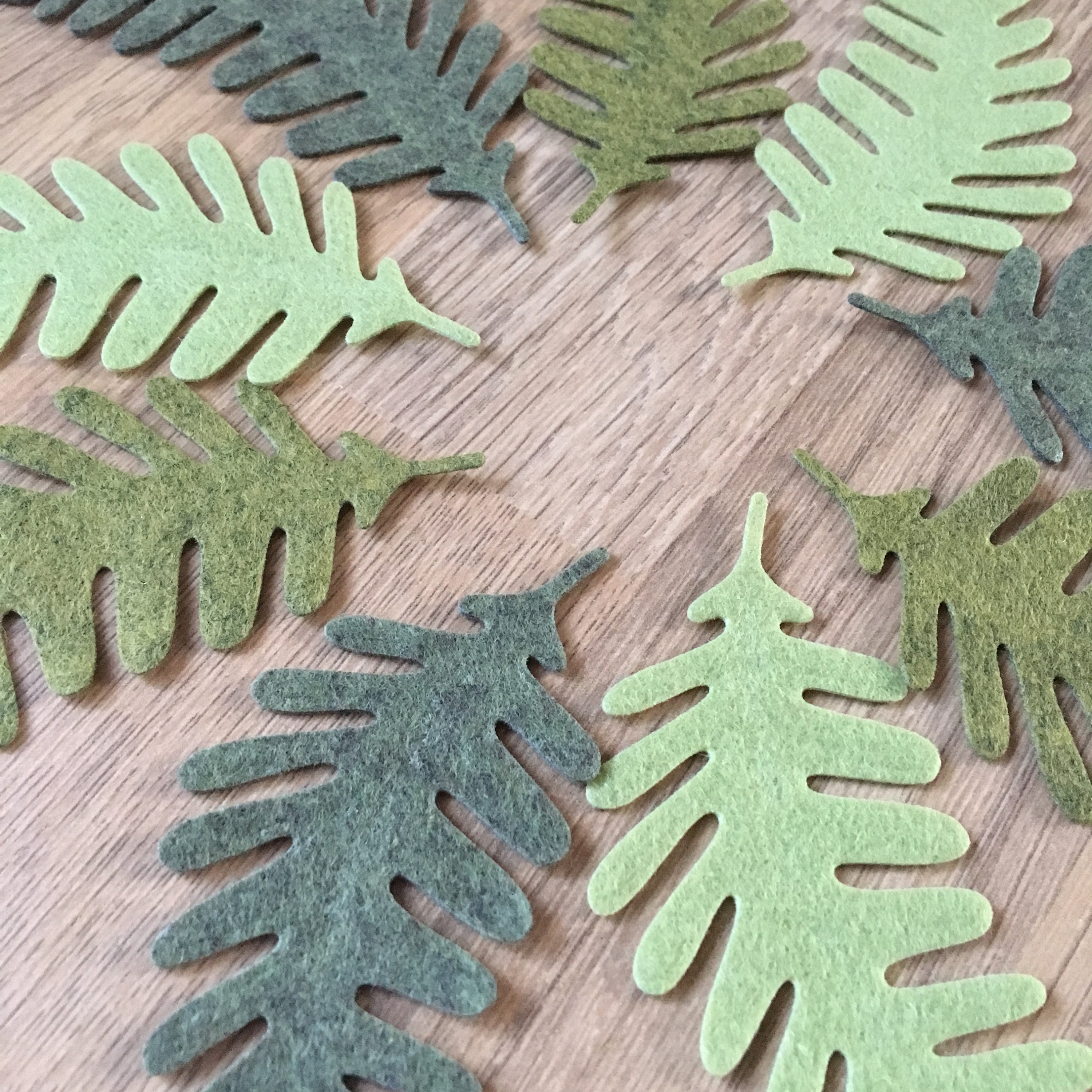 Felt Leaves Die Cut Felt Leaves Felt Shapes Felt Leaf | Etsy