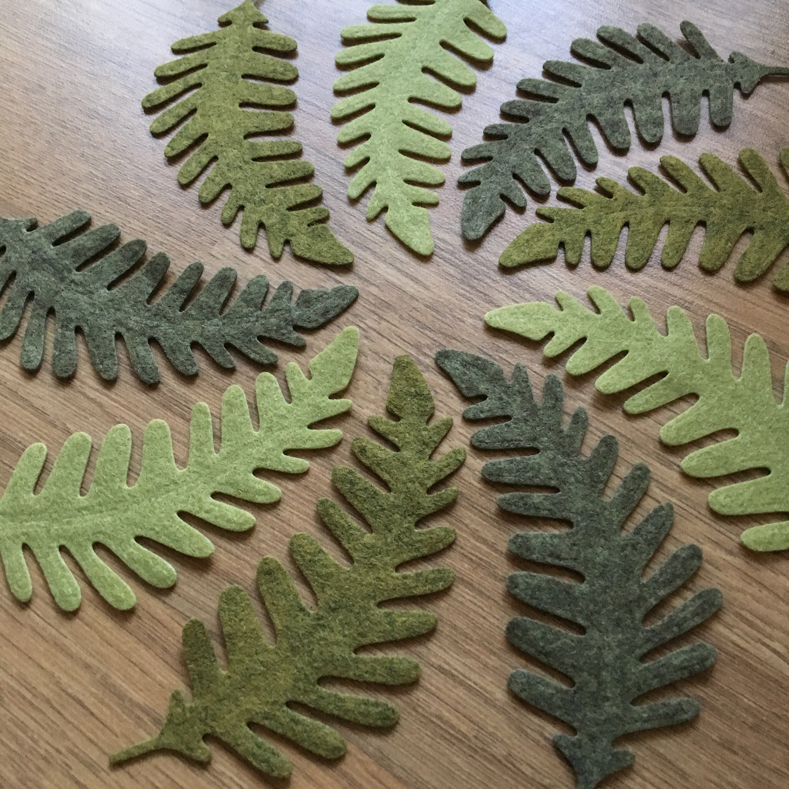 Felt Leaves Die Cut Felt Leaves Felt Shapes Felt Leaf | Etsy