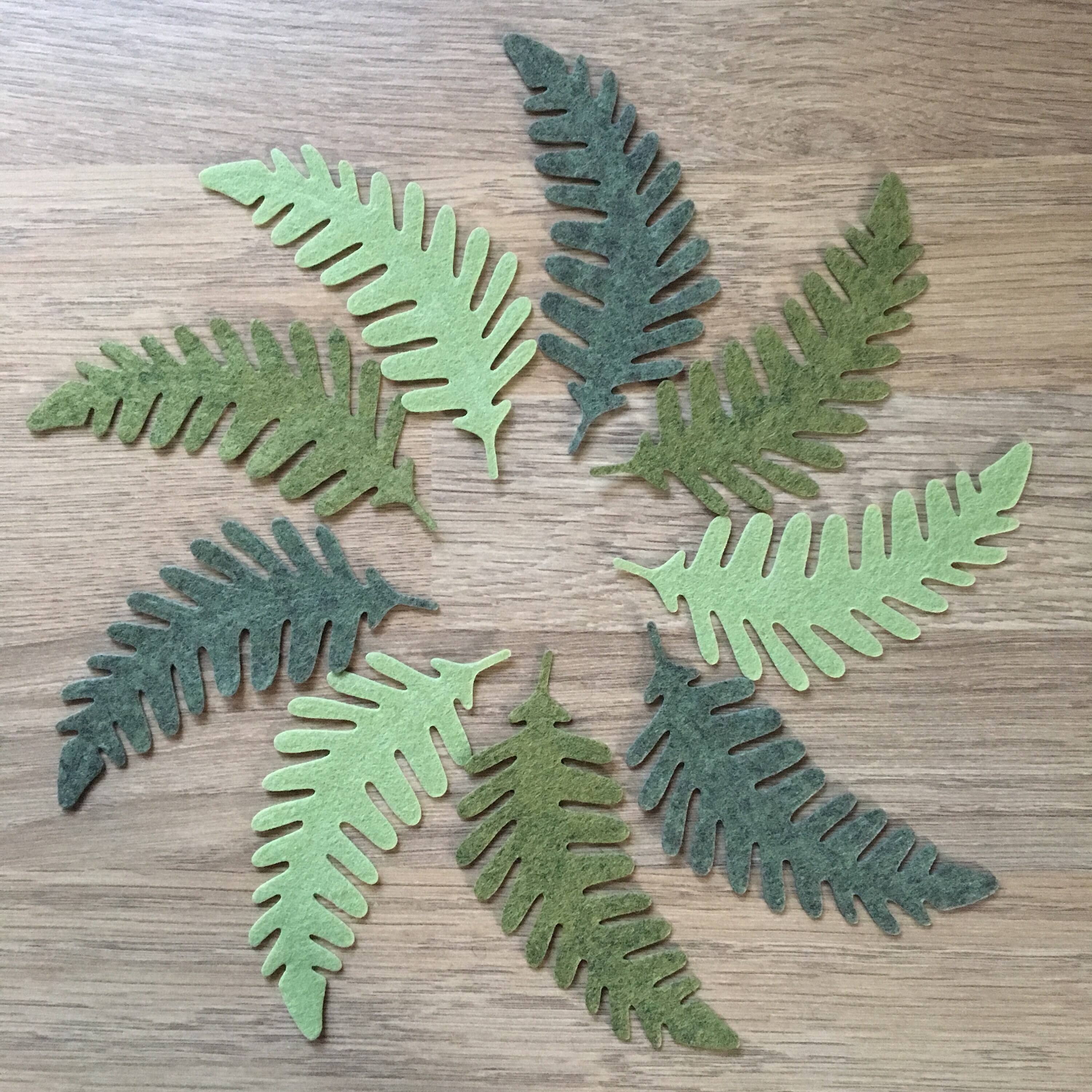 Felt Leaves Die Cut Felt Leaves Felt Shapes Felt Leaf | Etsy