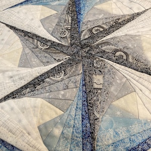 Twisted Log Cabin Frost Table Runner Pattern, Table Runner Pattern ...