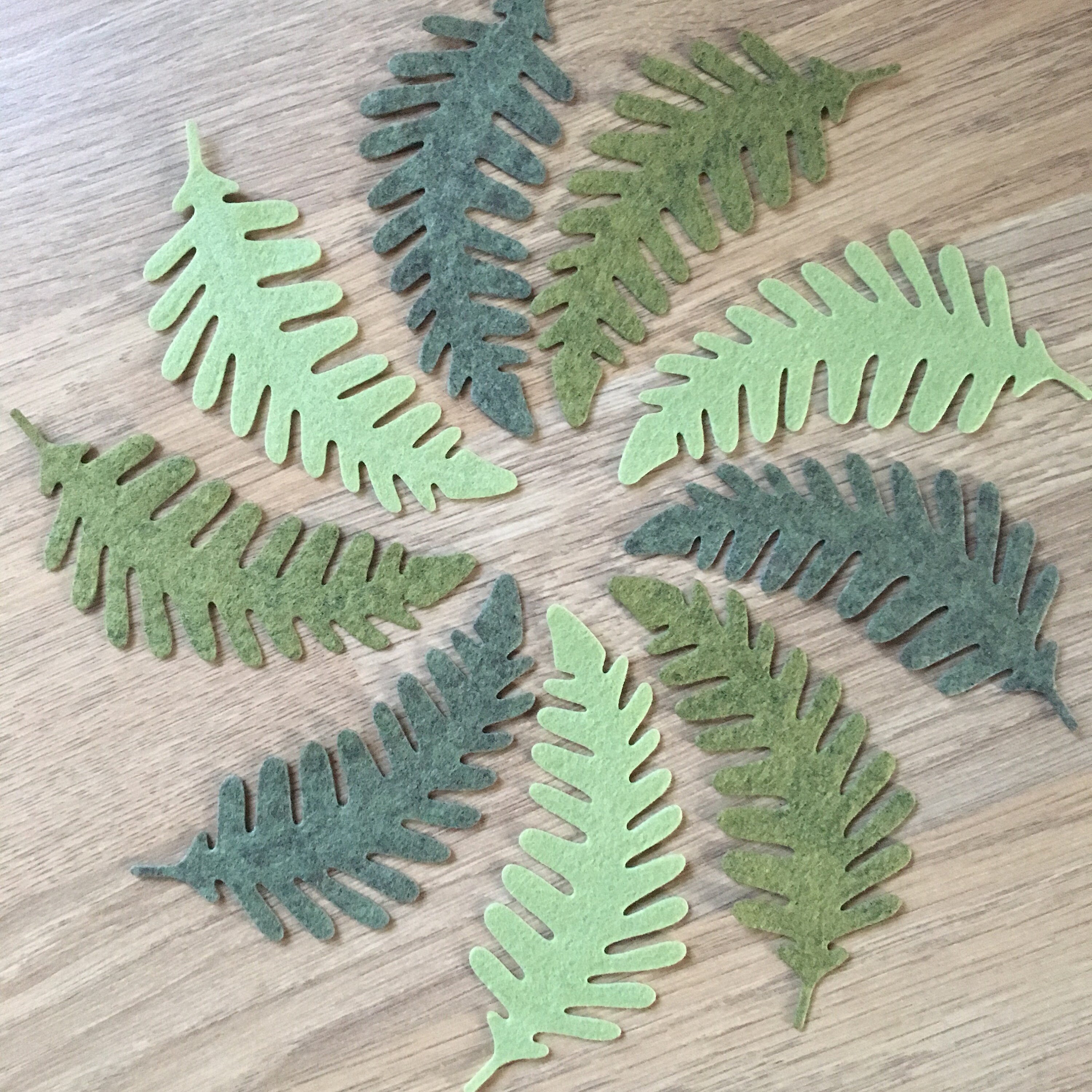 Felt Leaves Die Cut Felt Leaves Felt Shapes Felt Leaf | Etsy