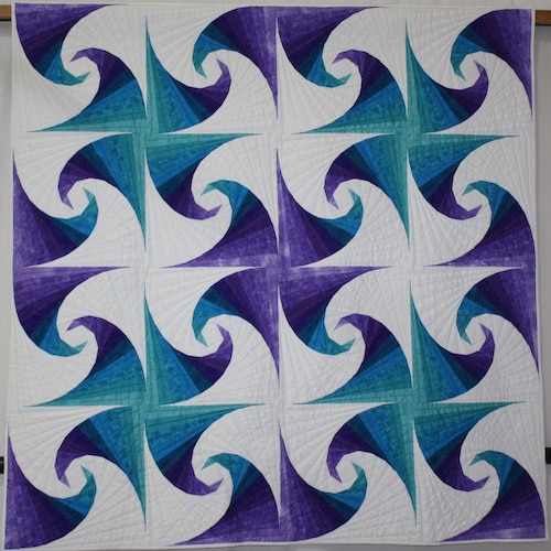 Twisted Log Cabin Poinsettia Table Runner Pattern Table - Etsy