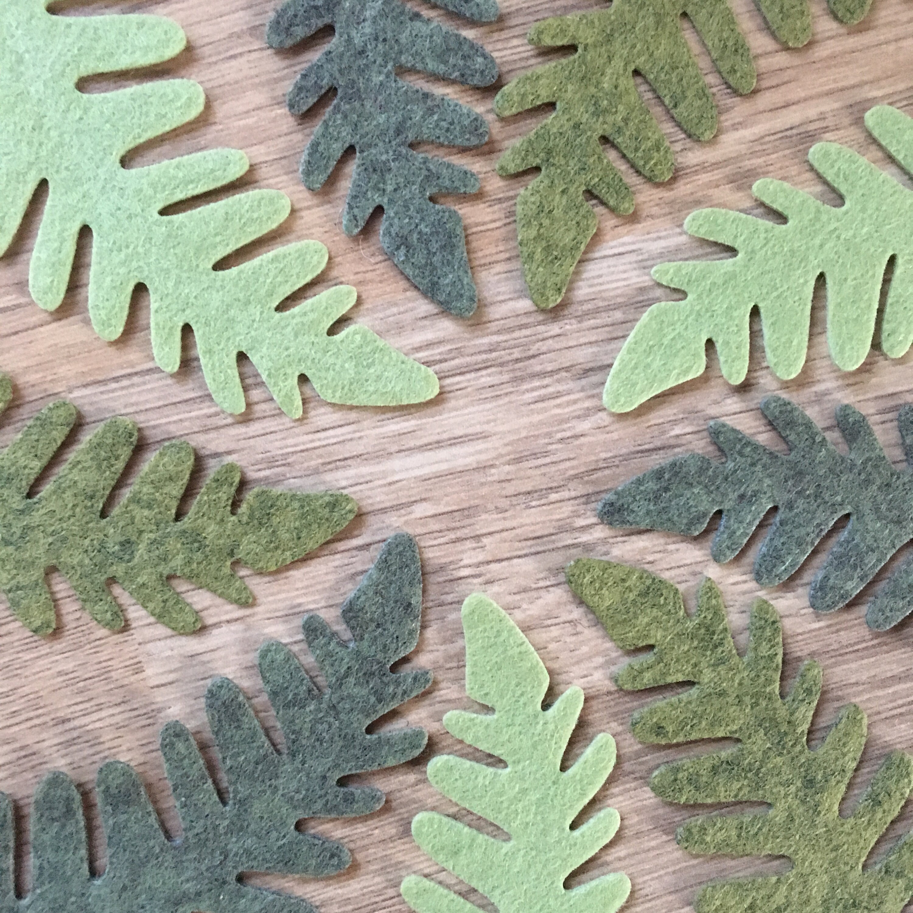 Felt Leaves Die Cut Felt Leaves Felt Shapes Felt Leaf | Etsy