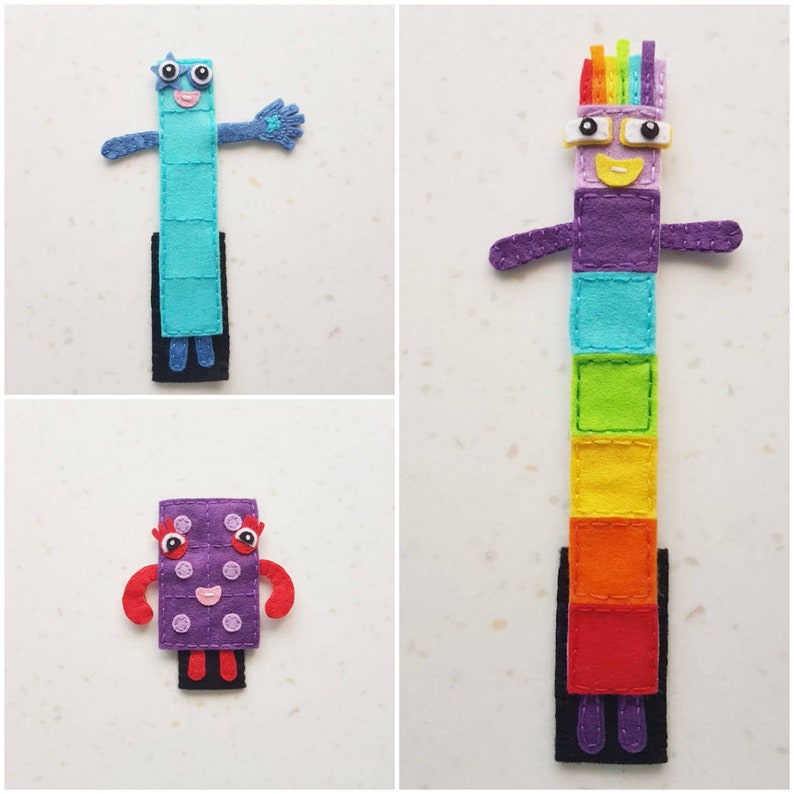 Numberblocks Finger Puppets No. 1 to 10 - Etsy Singapore