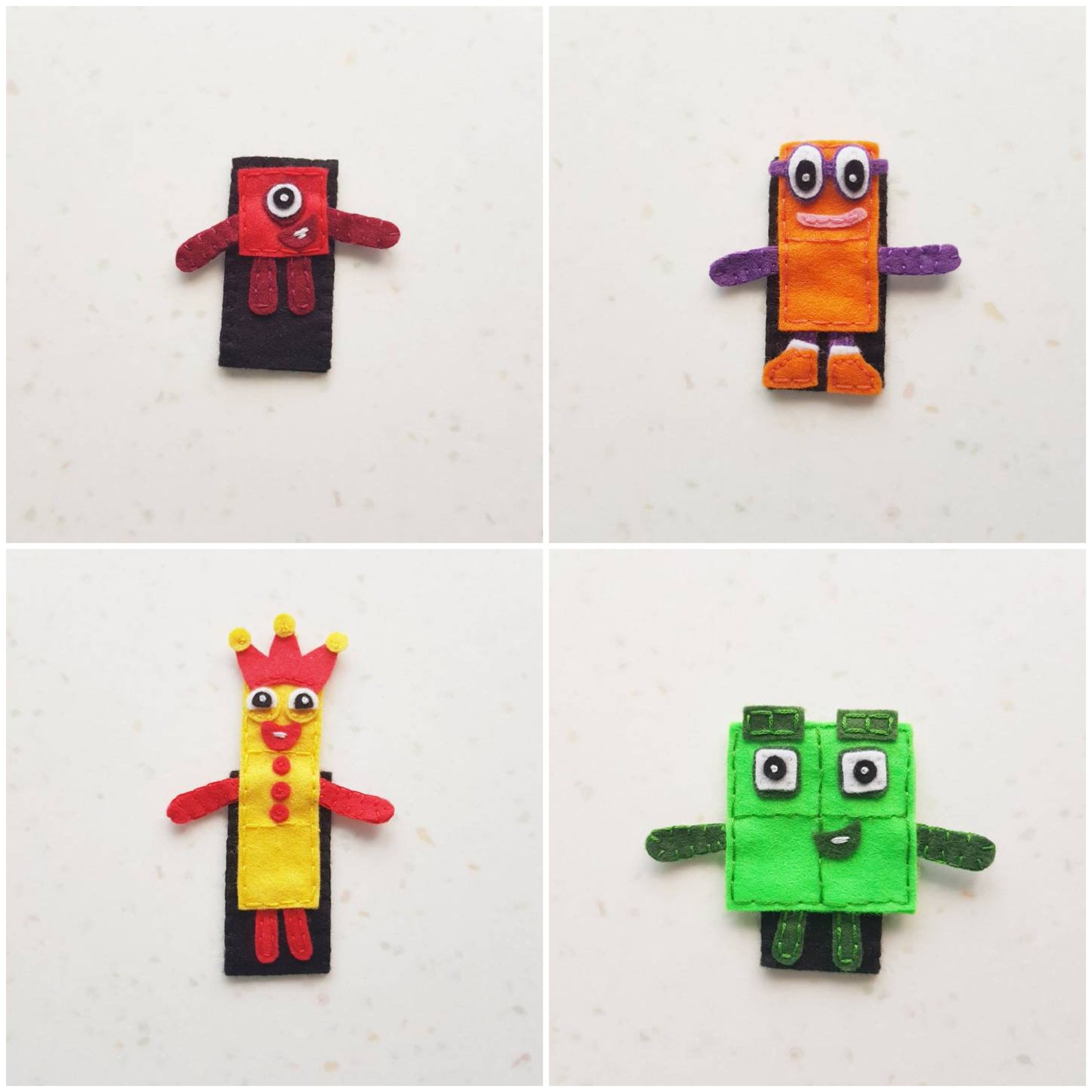 Numberblocks Finger Puppets No. 1 to 10 - Etsy New Zealand