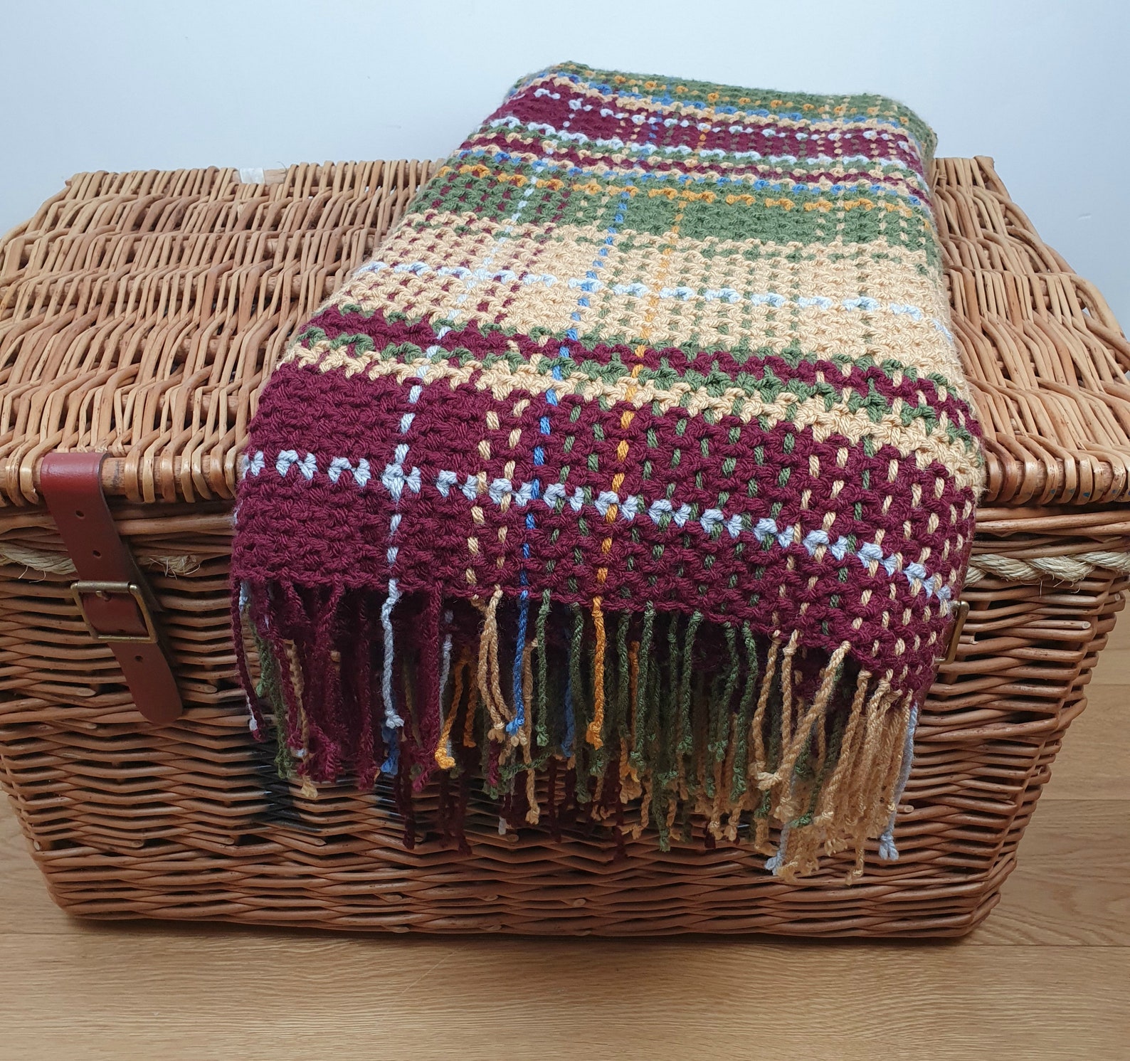 Tartan Crochet, Blanket Pattern PDF - Etsy UK