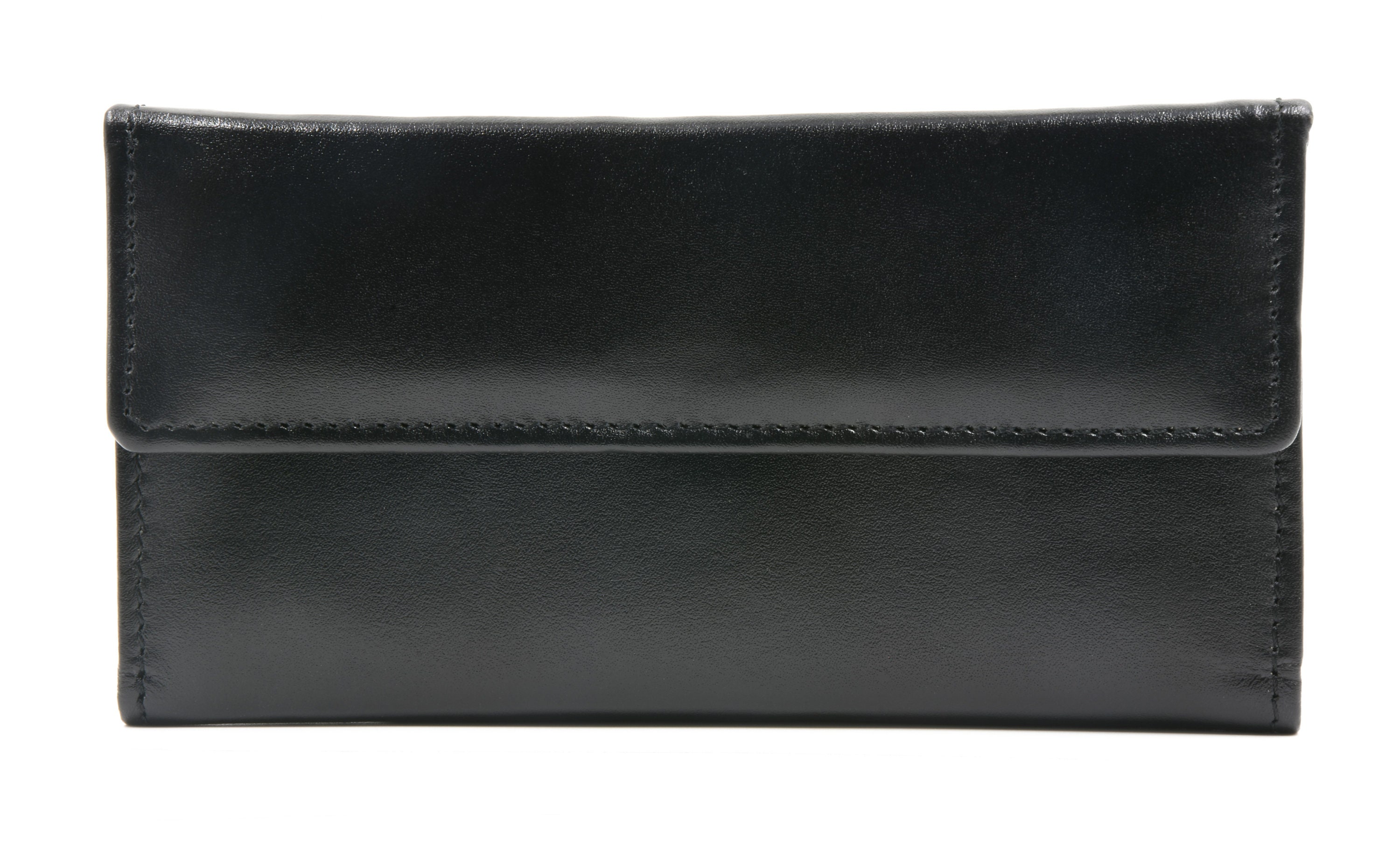 Ladies' RFID Slim Minimalist Leather Wallet Button Closure - Etsy