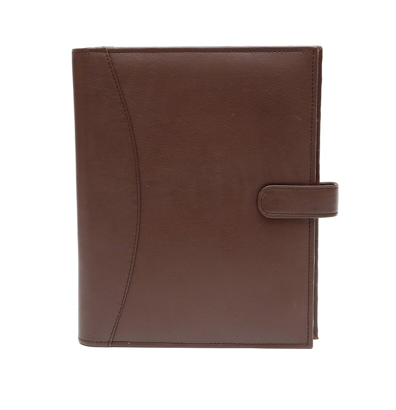 7.25 X9.25 Journal Cover Leather Tab Closure Leather Personalized ...
