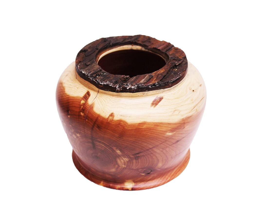 Aromatic Red Cedar Bowl/vase/hollow Vessel, Lathe Turned - Etsy