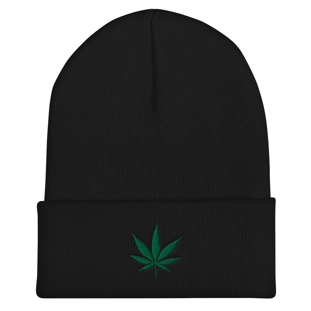 Embroidered Weed Beanie / Winter Hat / Dope Hat / Pot Beanie / - Etsy
