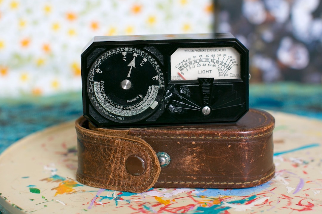 Weston Photronic Bakelite Exposure Meter With Leather Case - Tested and ...
