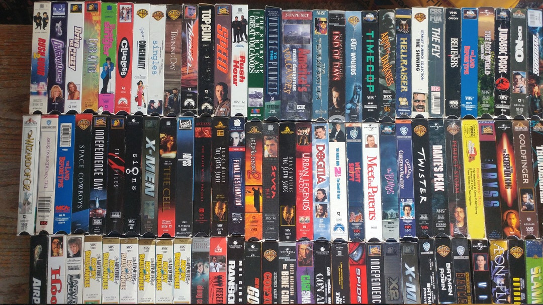 Vintage VHS Tape Grab Bag Mystery VHS Tapes Instant Movie Collection ...