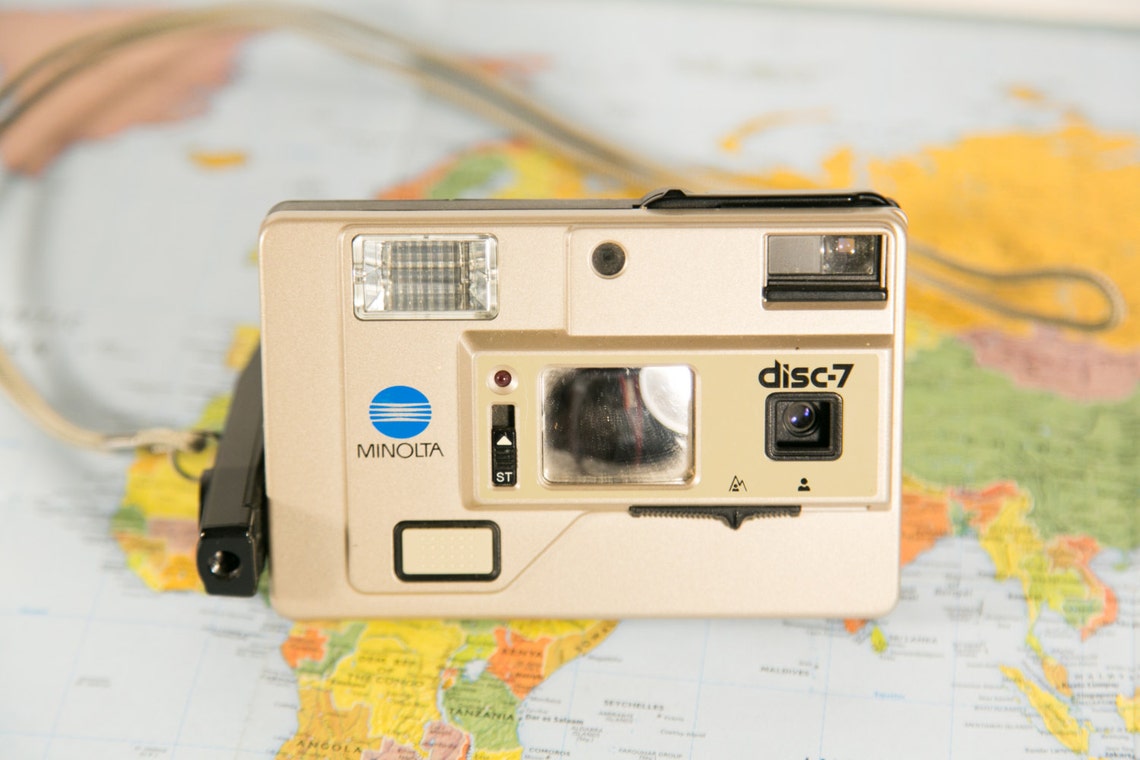 Minolta Disc-7 Disc Film Camera Great Condition DISC10 | Etsy