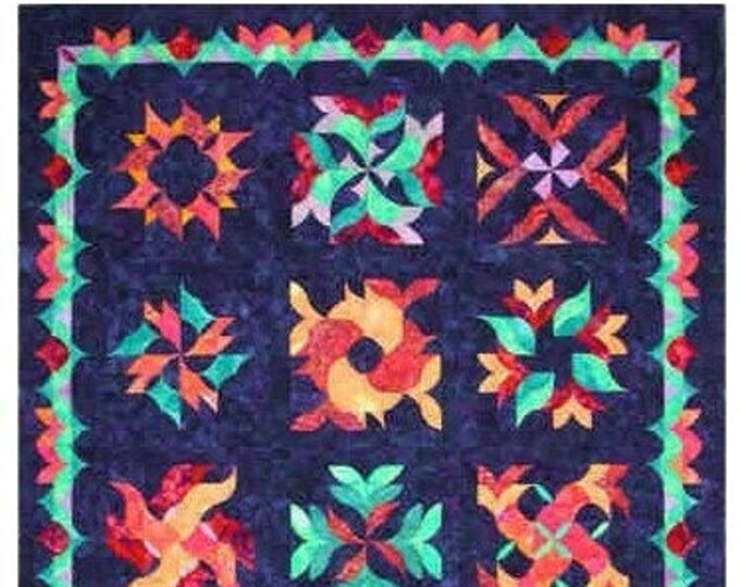 Southwind Designs Fins N'tails Atlantis BOM 60x 75 Quilt Pattern SWD ...