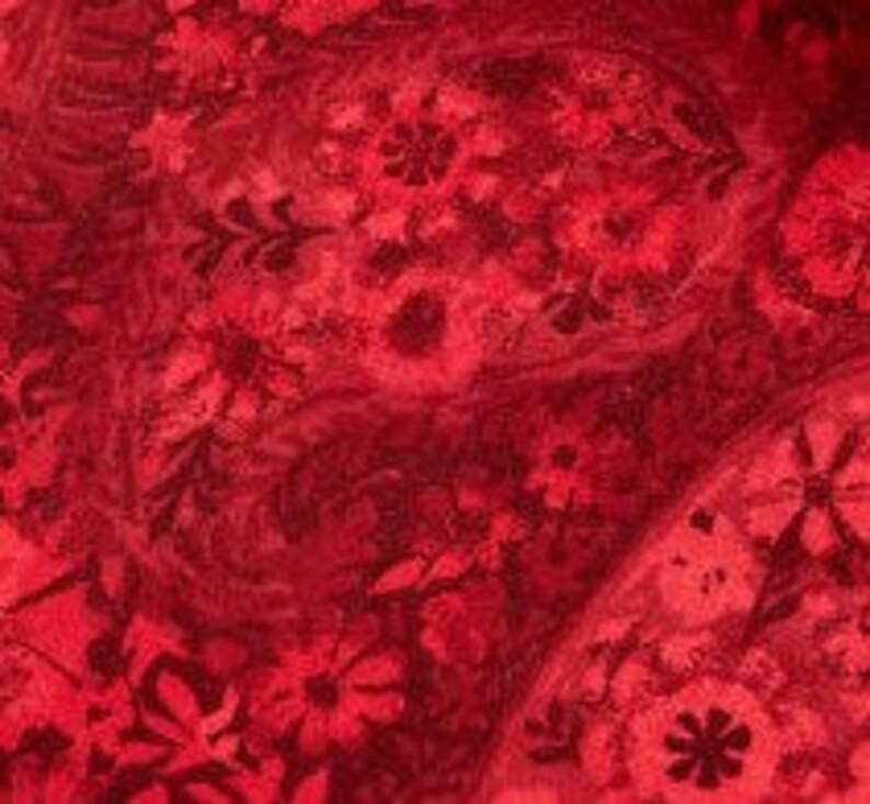 108" Wide Choice Red Paisley Quilt Backing - 49374 - Etsy