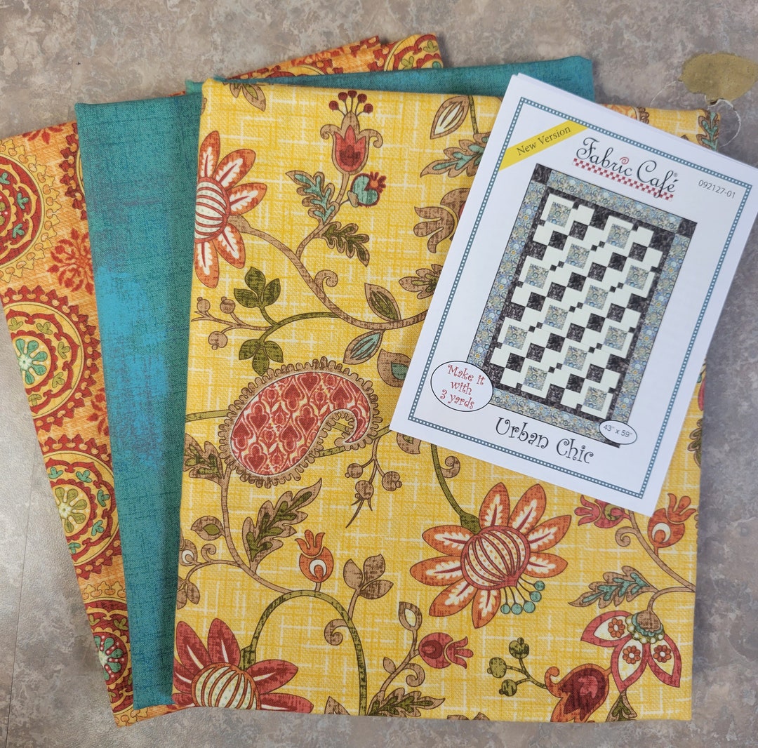Urban Chic 3 Yard Quilt Kit - Etsy