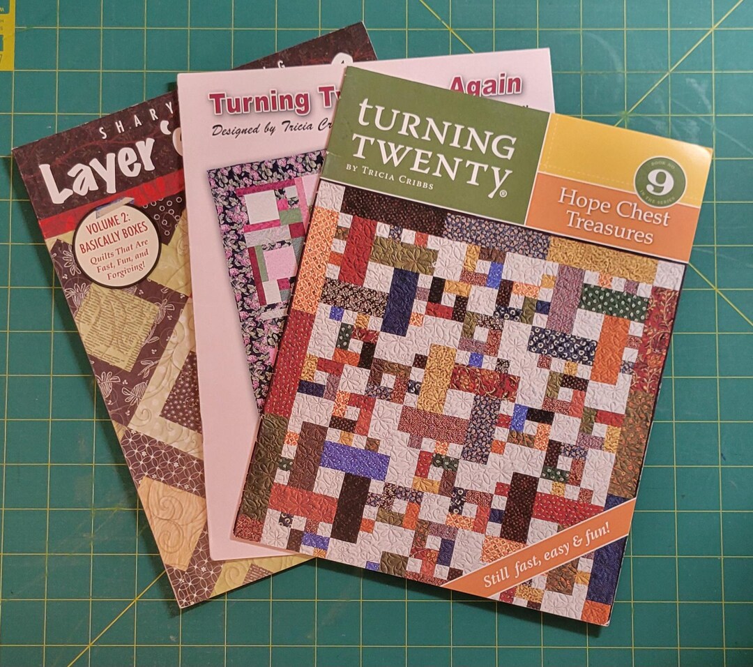 3 Quilt Pattern Books - Turning Twenty, Turning Twenty Again, Layer 'em ...