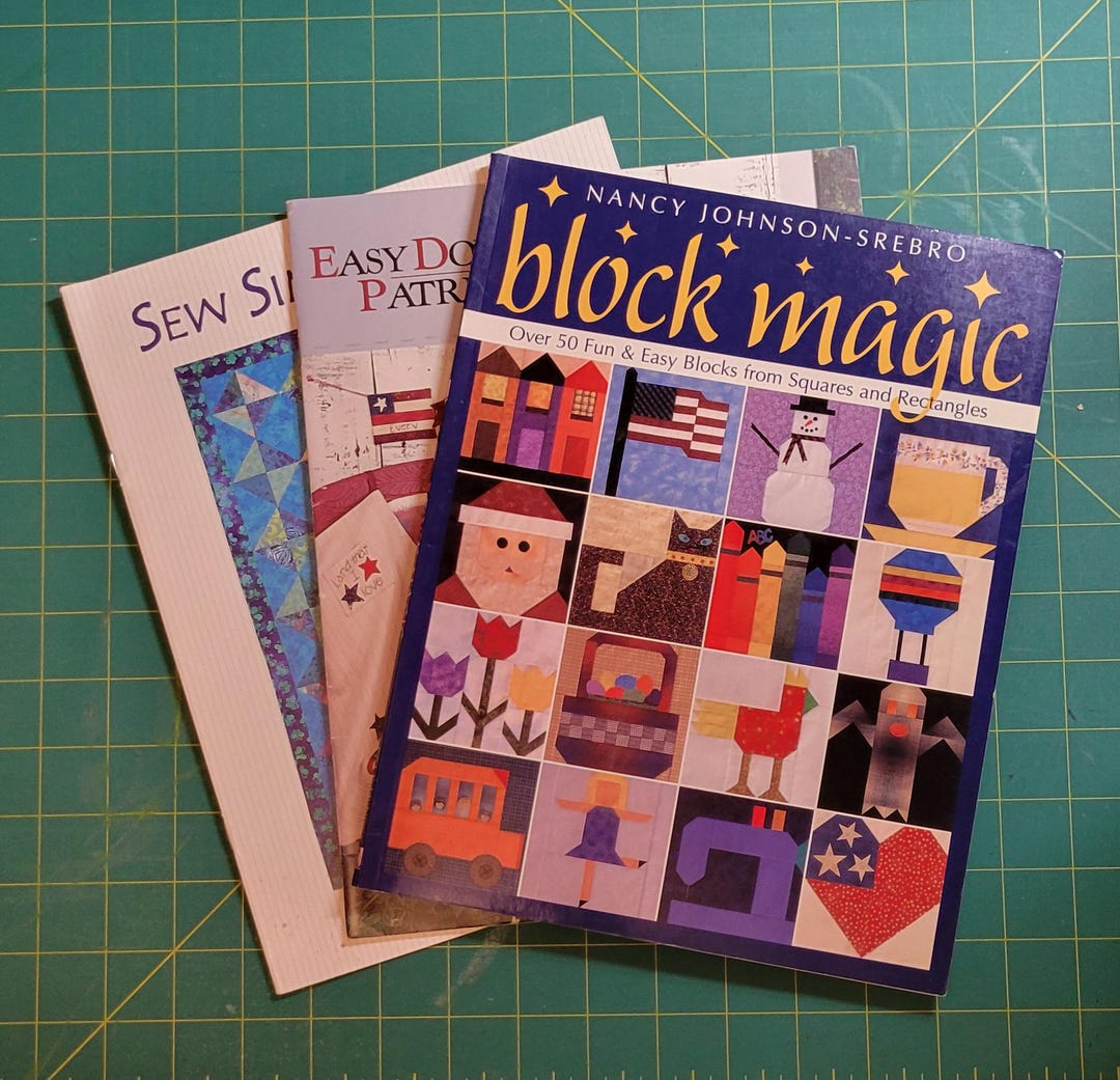 3 Quilt Pattern Books - Block Magic, Sew Simple Quilts, Easy Does It ...