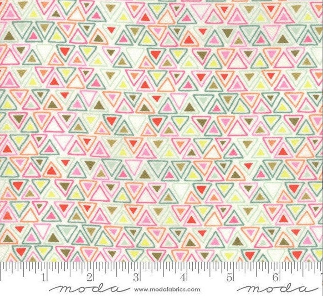 Moda Meraki Makemba Marzipan Triangles Cream 30493-11 - Etsy