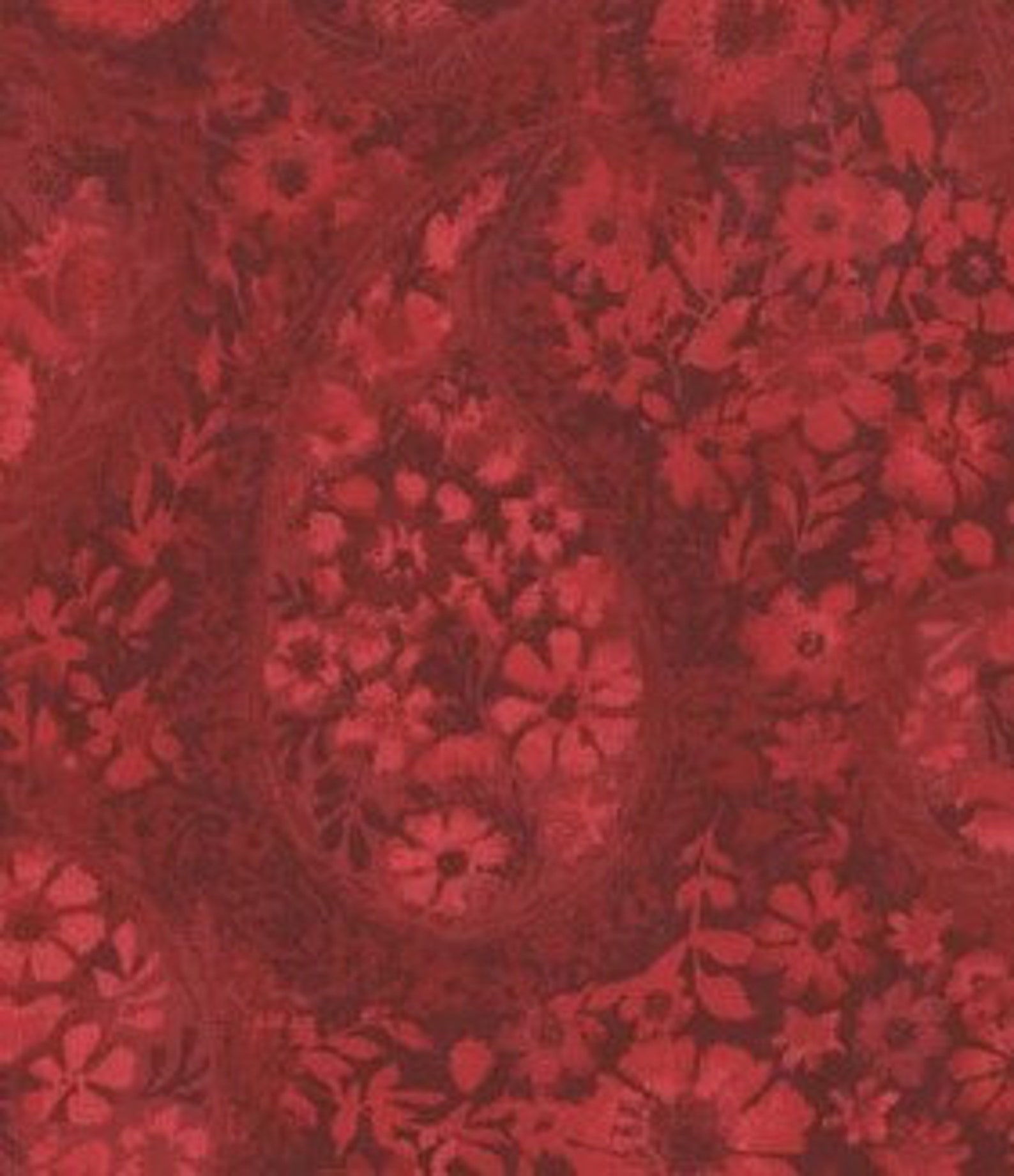 108" Wide Choice Red Paisley Quilt Backing - 49374 - Etsy