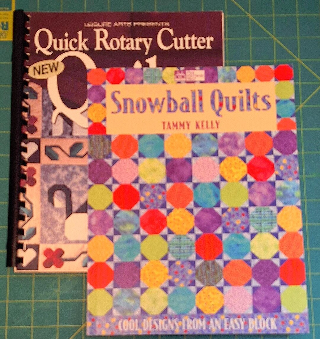 2 Quilt Pattern Books - Quick Rotary Cutter and Snowball Quilts ...
