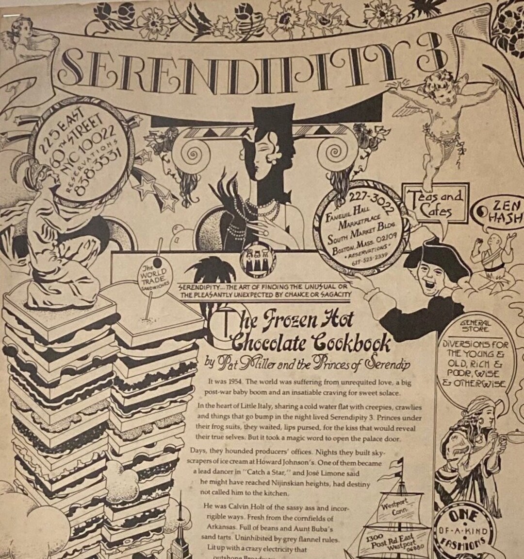 RARE! "serendipity Iii" Restaurant Menu [2-sided] Manhattan/upper East ...