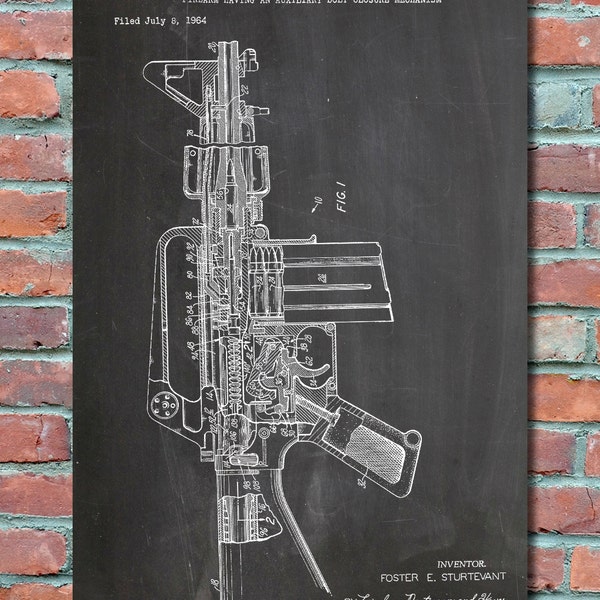 M16 Blueprint - Etsy