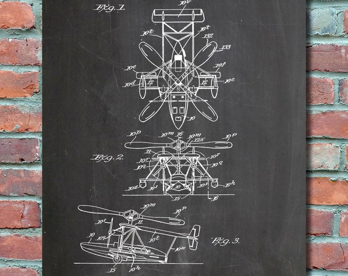 Helicopter Rotor System Patent Print Poster 1966 Historical Vintage ...