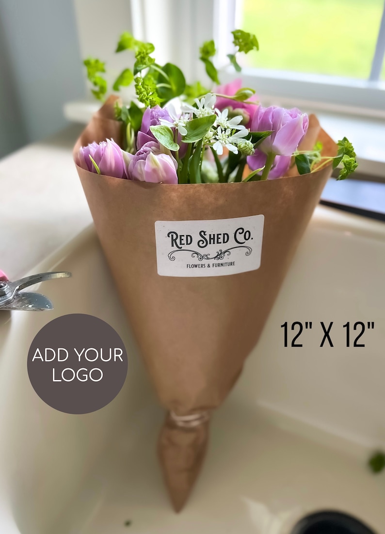 Kraft Paper Bouquet Sleeve for Market Bouquet Wrap for Bouquet Paper ...