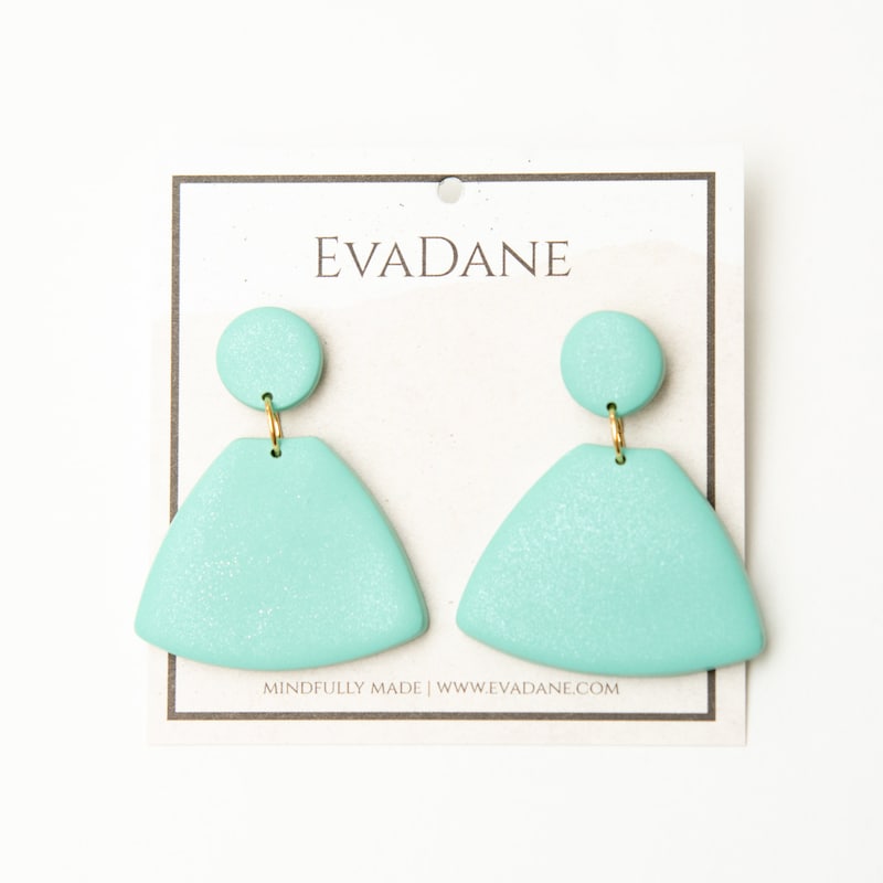 Mint Earrings - Etsy