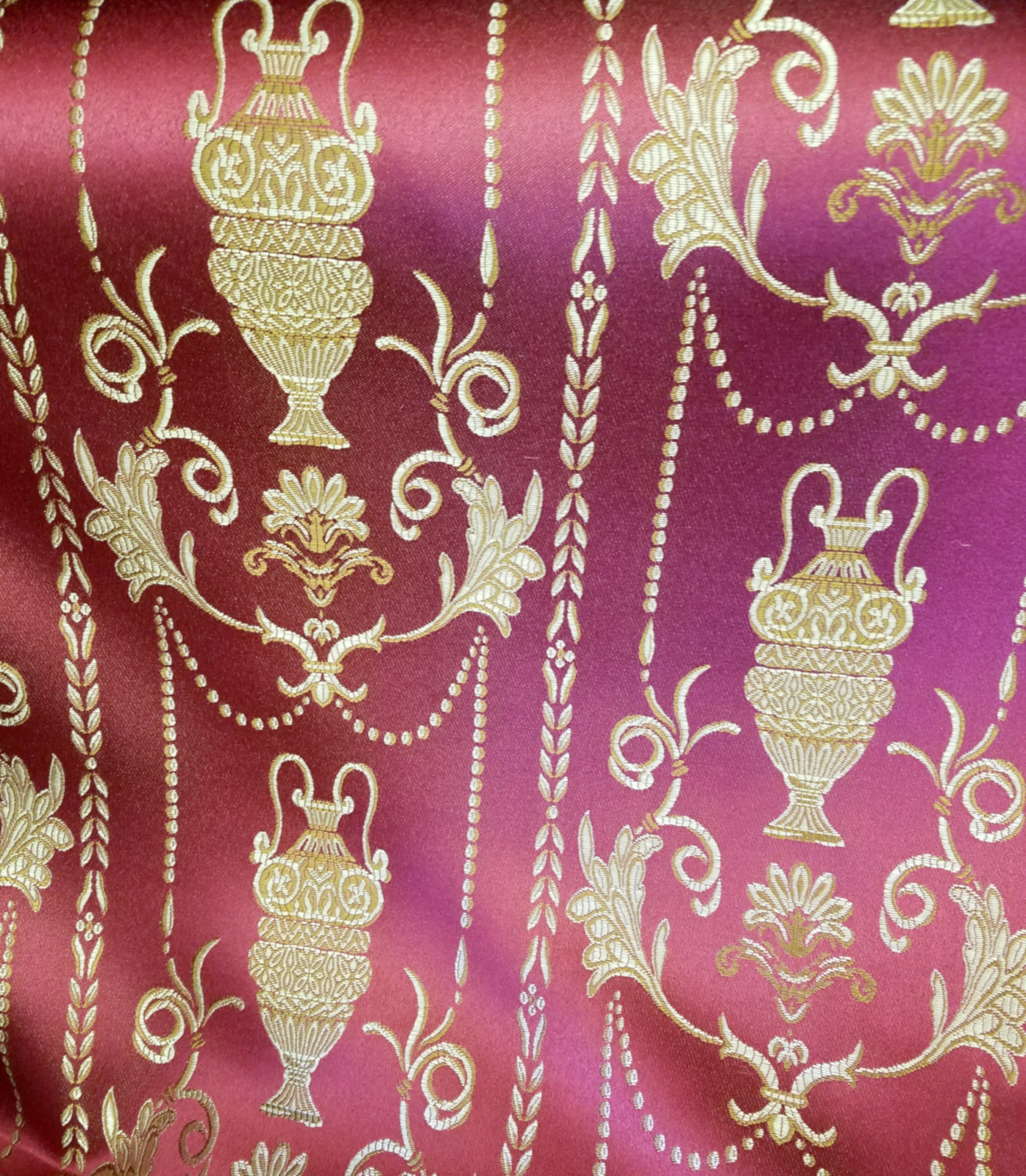 Jacquard Fabric, 7 Colors for Upholstery and Drapery 58 " Sold by the ...