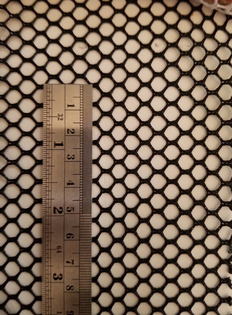 Air Mesh Black Fabric by the Yard, 7mm Polyester Hex Mesh 60" - Etsy