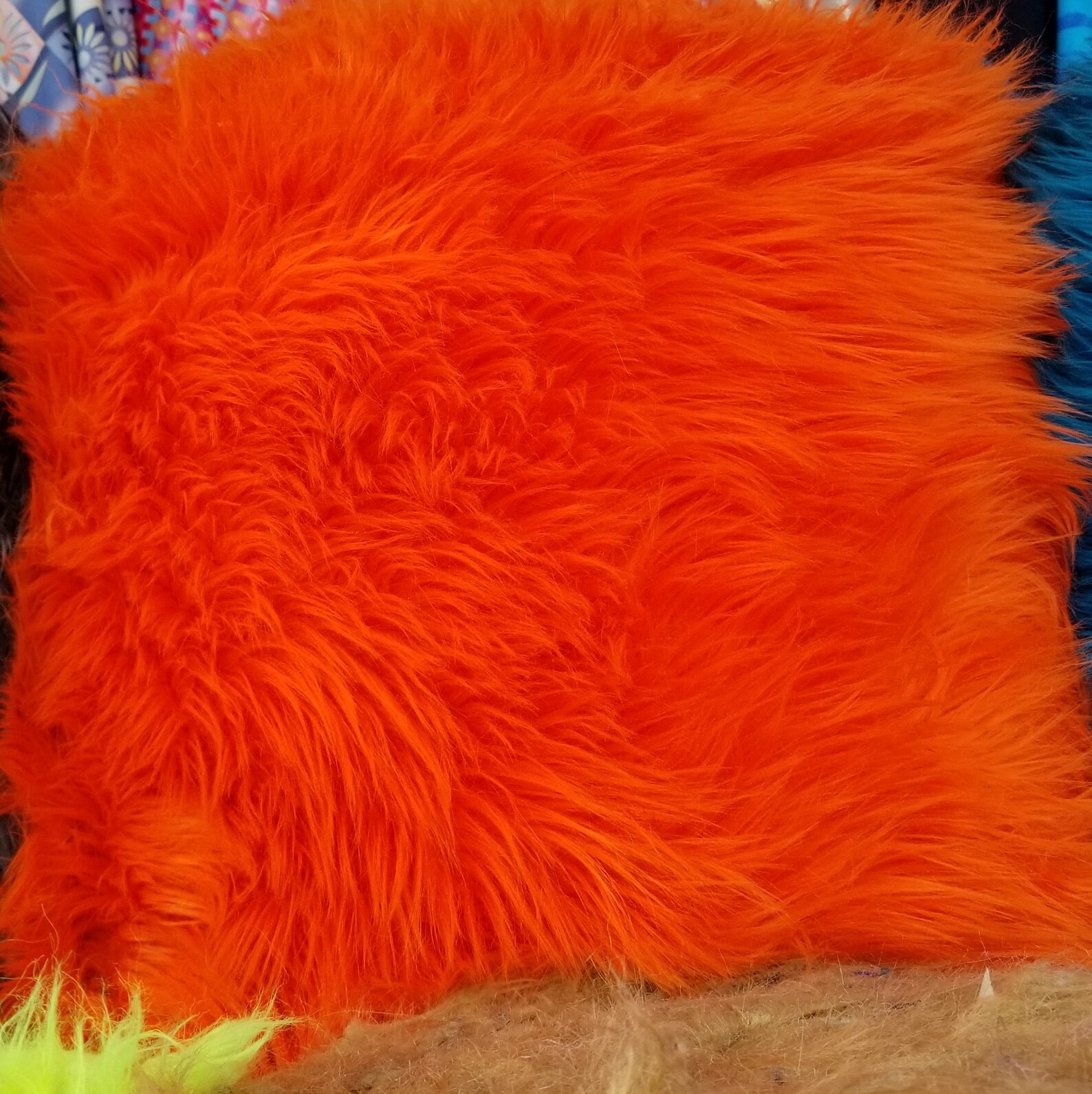 Luxury Long Pile Faux Shaggy Fur Fabric Sold By The Yard | Etsy