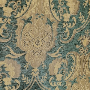 Damask Chenille Fabric, Renaissance Home Décor Upholstery, 58" Wide ...