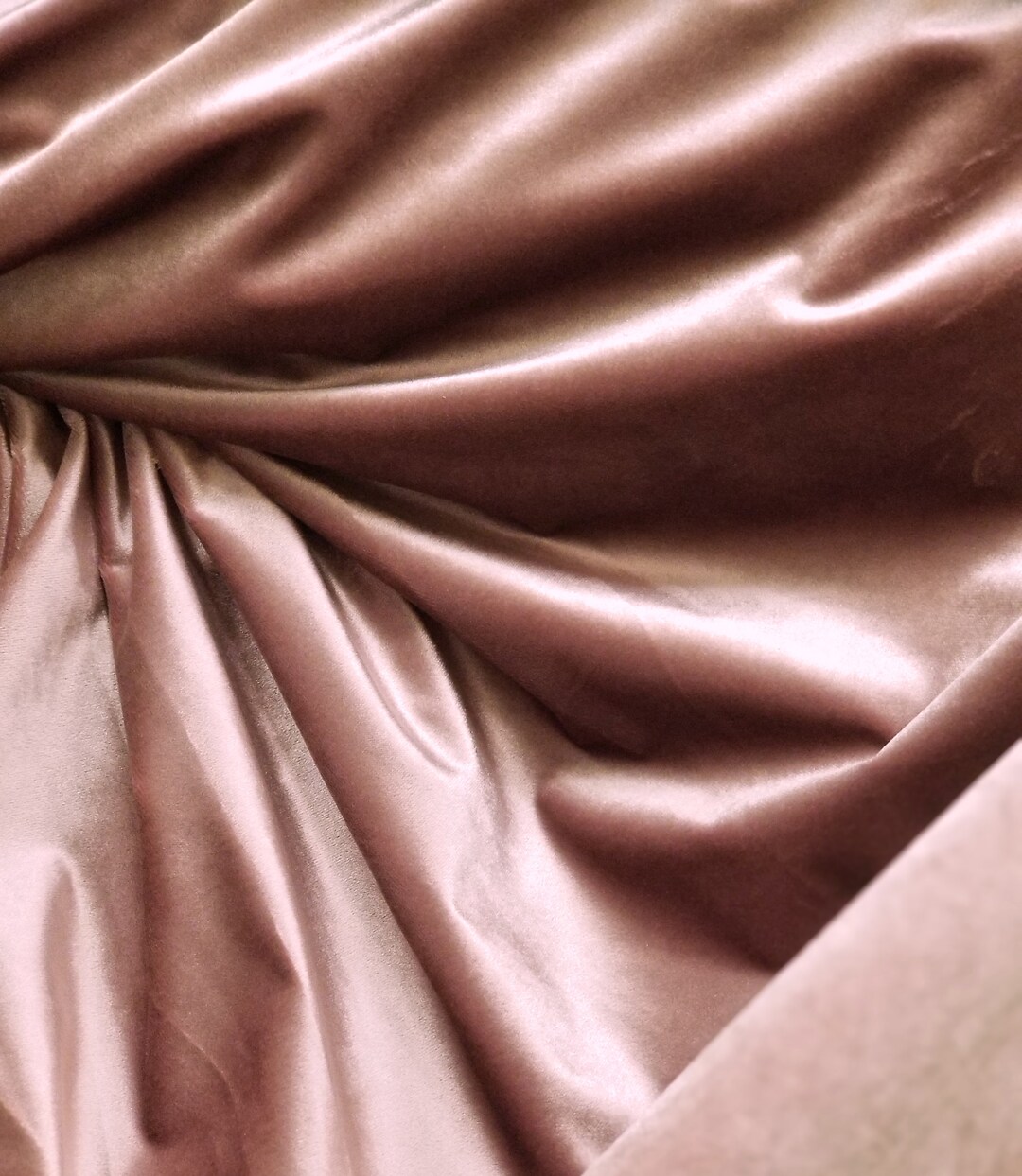 Micro Velvet Fabric, Mauve and Rose Darling Velvet E Upholstery Luxury ...