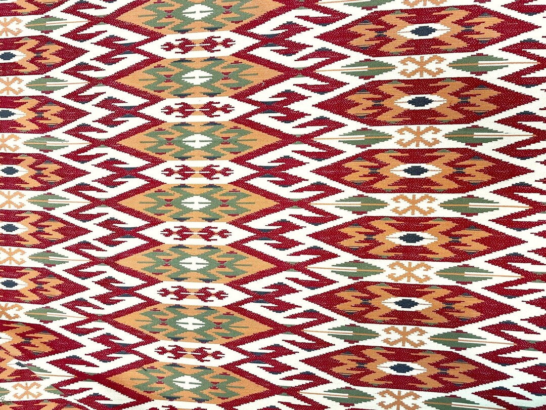 Native American Tapestry Tribal Design Print Fabric 58" Sold by the ...