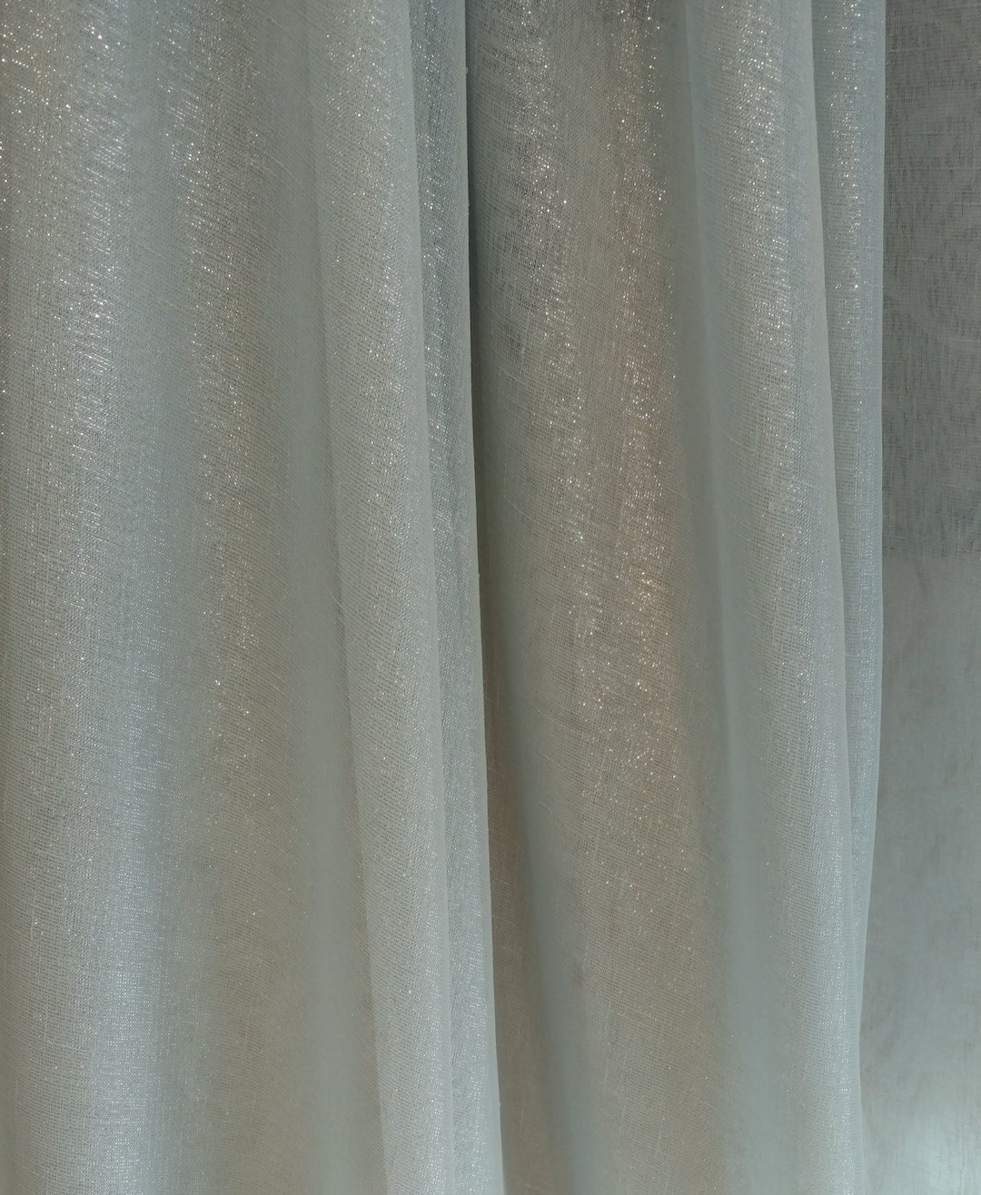 Sheer Fabrics Lexi Shiny With Sparkle Faux Linen Fabric Multiple Colors ...