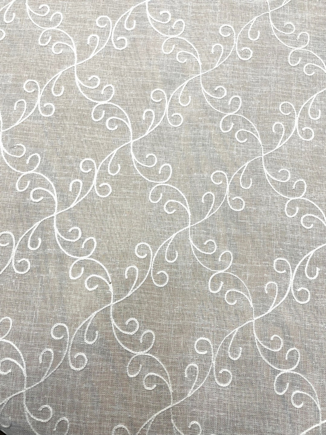 Floral Sheer Multiple Colors Drapery Fabric, Curtain, Linen Fabric Sold ...