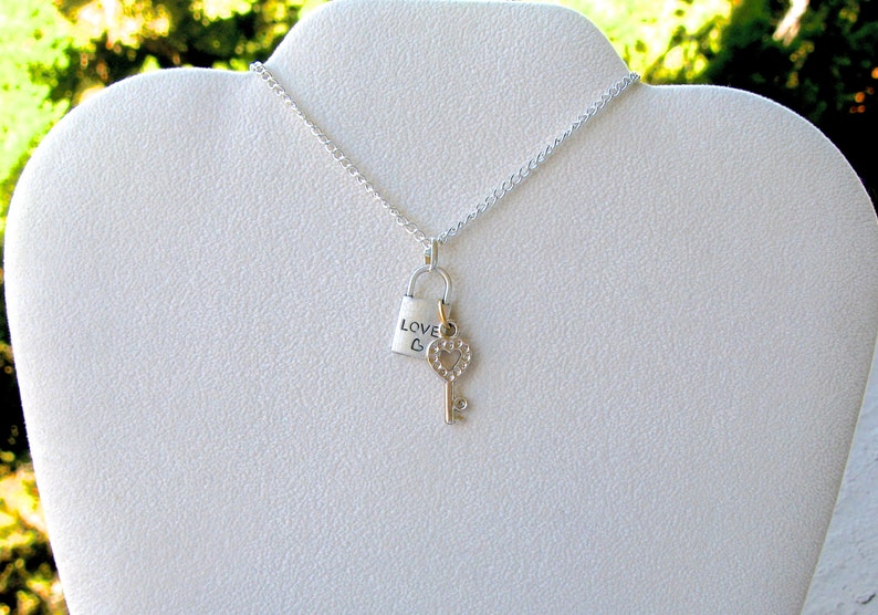Lock and Key Lock and Key Necklace Key Necklace Lock Charm - Etsy