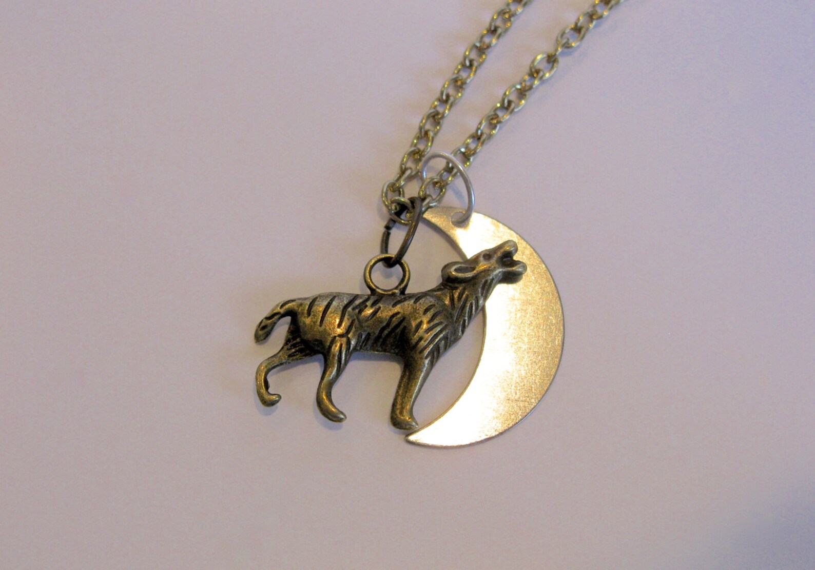 Werewolf Necklace Wolf Charm Halloween Necklace Howling - Etsy