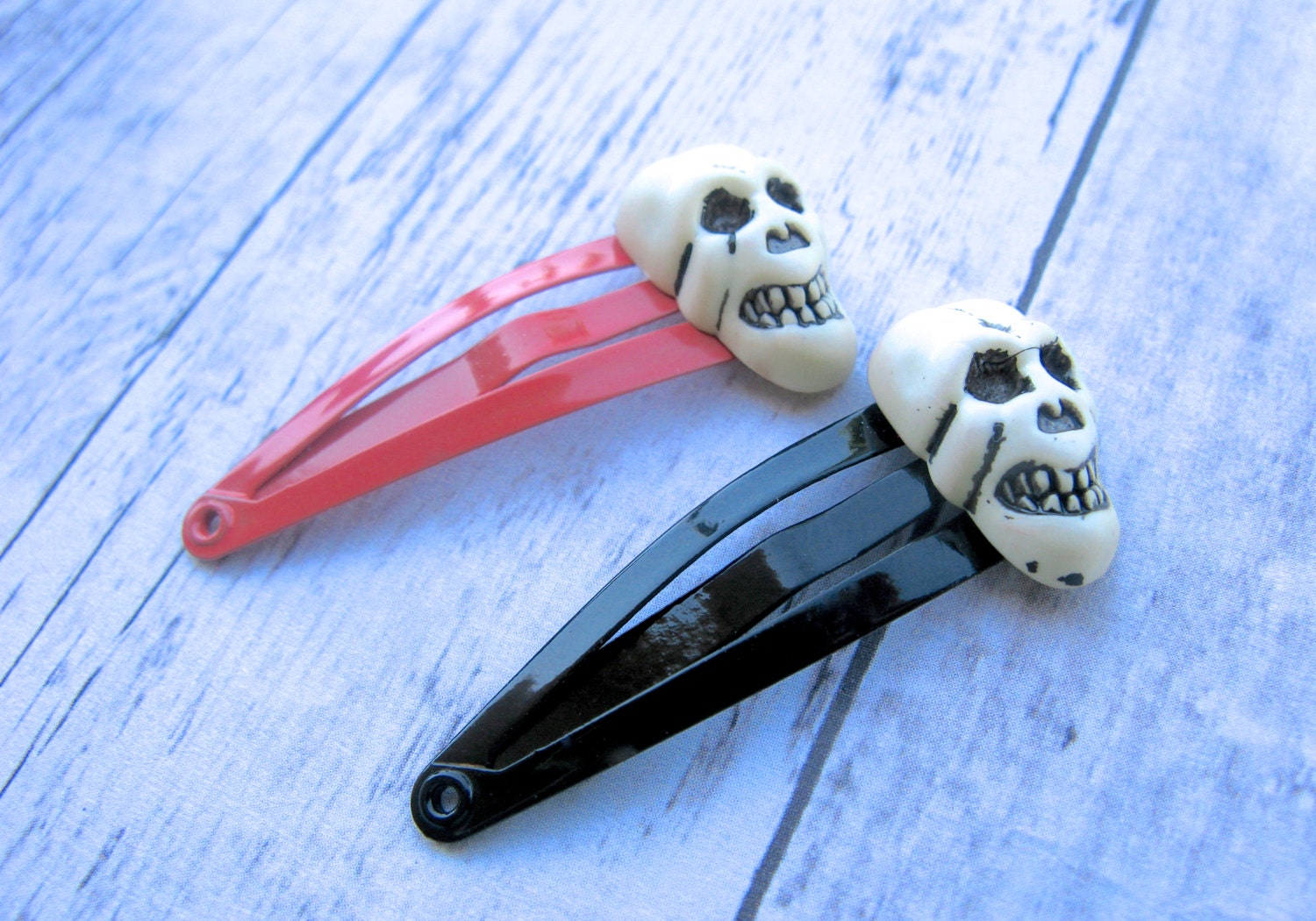 Halloween Hair Clip Skull Hair Clip Skeleton Costume Skull - Etsy